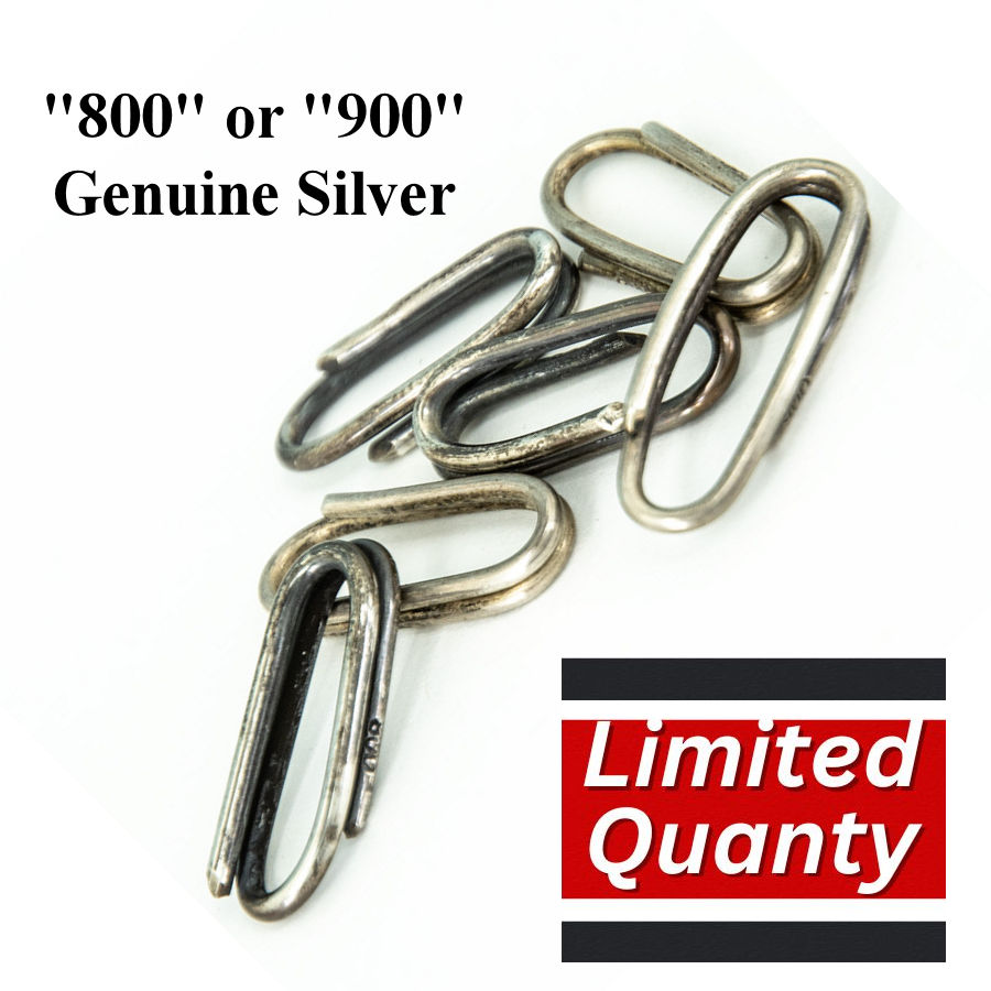 German Knights Cross Loops - Genuine Silver "800" Marked