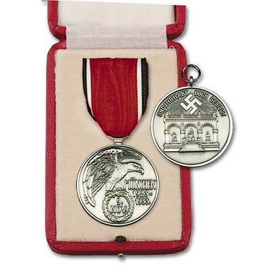 WW2 German Blood Order Medal with Ribbon - Reddick Militaria