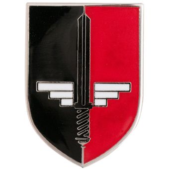 JG52 - Luftwaffe Sword Squadron Shield - Enamel Pin - Reddick Militaria
