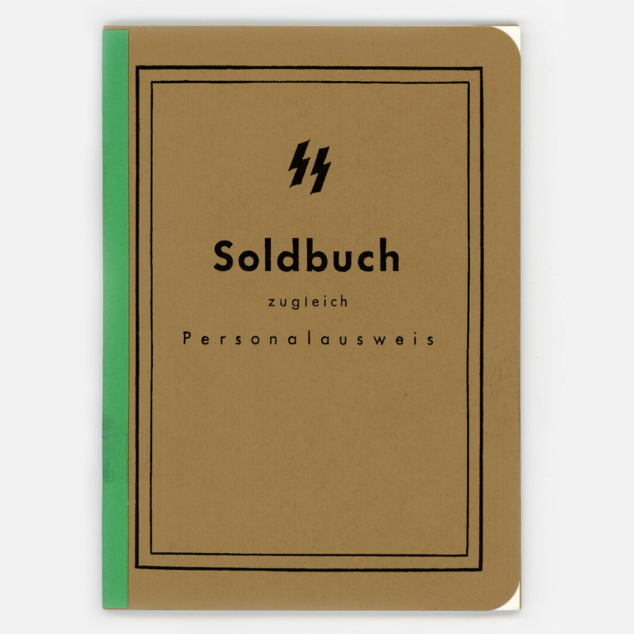 German Waffen SS Soldbuch (pay book), paper - Reddick Militaria