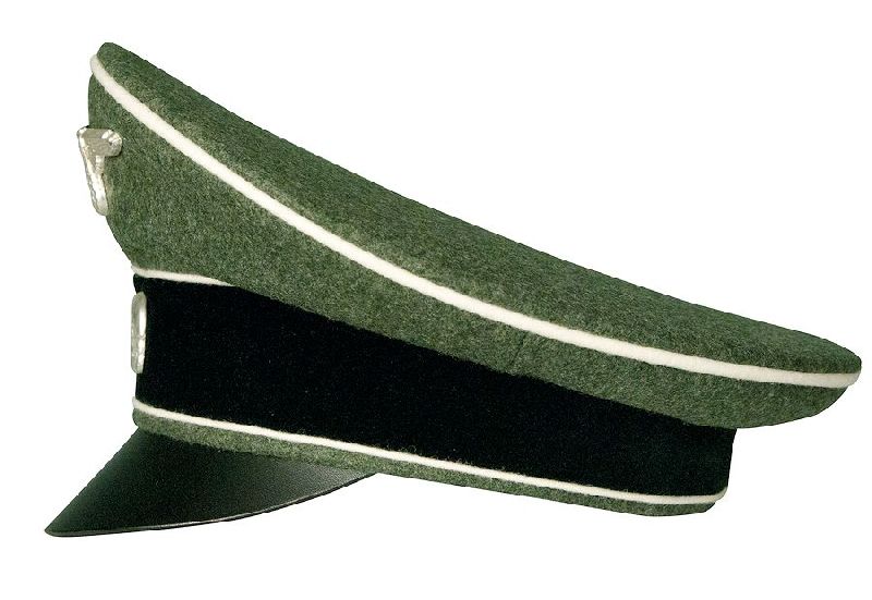 German Waffen SS Officer Crusher Hat - Reddick Militaria