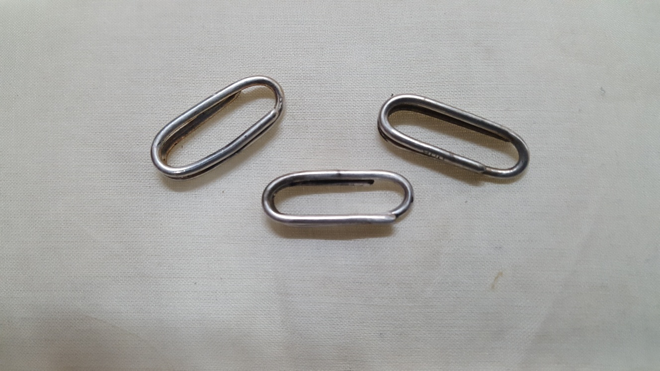 German Knights Cross Loops - Genuine Silver "800" Marked