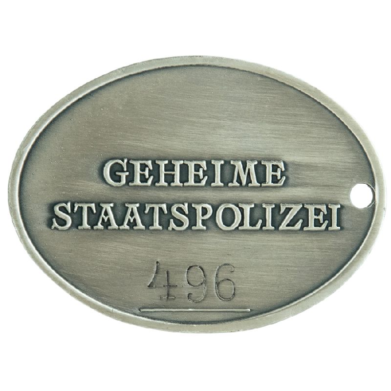 German WWII Gestapo ID Tag or Warrant Disc - Reddick Militaria